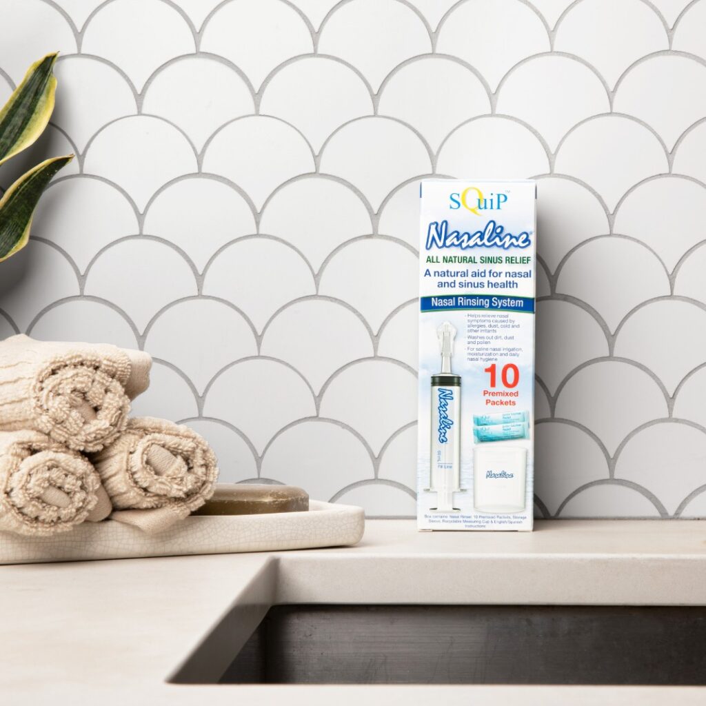 Nasaline® Nasal Rinsing System with 10 Premixed Saline Packets - SQuiP ...