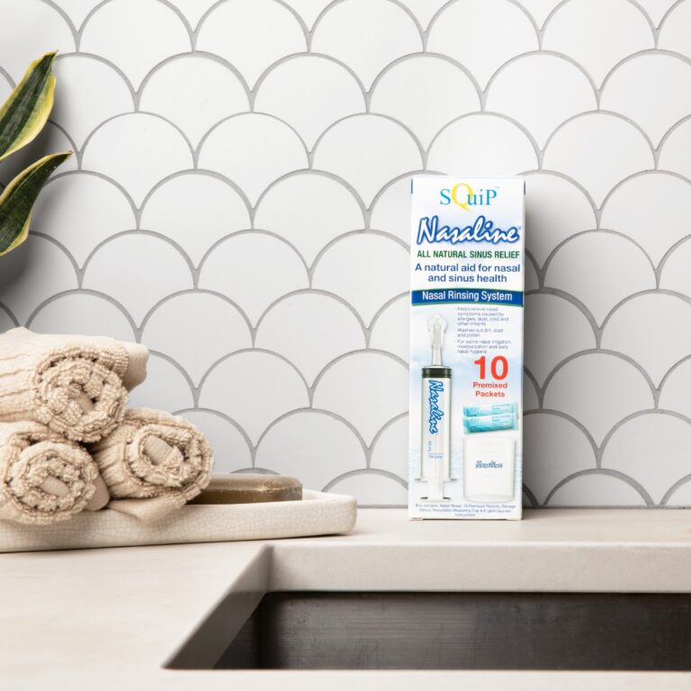 Nasaline® Nasal Rinsing System with 10 Premixed Saline Packets - SQuiP ...