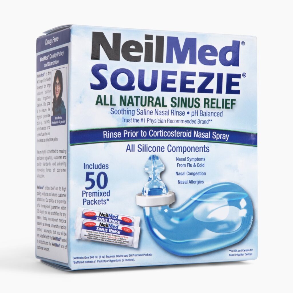NeilMed® NäsaKleen Squeezie® Nasal Rinsing System - SQuiP Nasaline